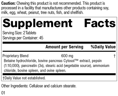 Zypan® | Digestive Enzyme & HCl Support for Protein Digestion ...